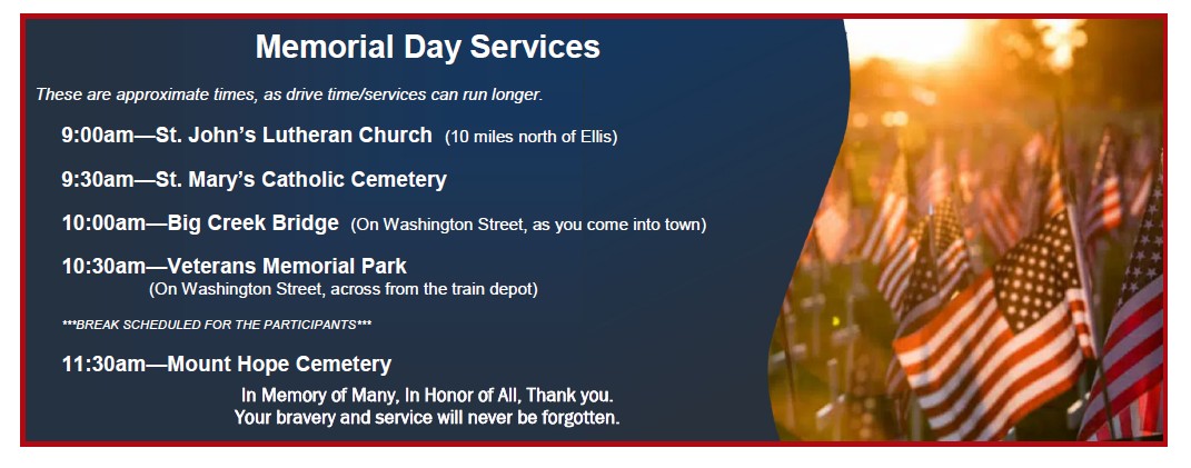 Memorial Day Services 2025